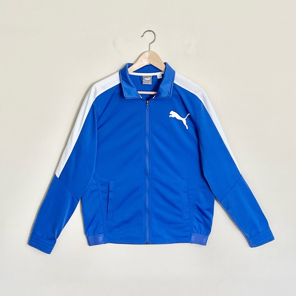 New Puma Classics Way 1 Track Jacket Royal Blue / Whi… - Gem